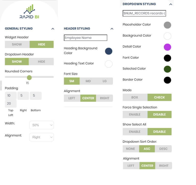 Sisense Add-Ons | Adaptive Filters